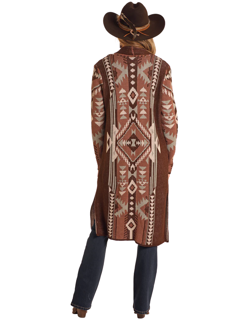 Rock & Roll Brown Aztec Duster – Rockin R Western Store LLC