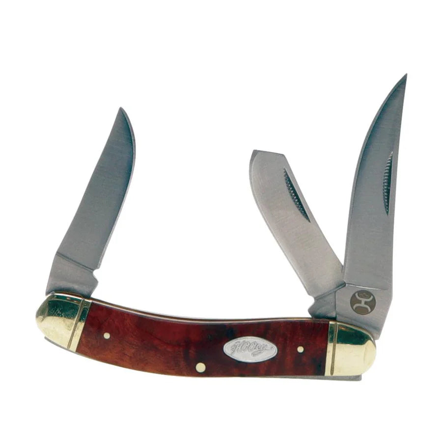 "BURL WOOD SOW BELLY" HOOEY KNIFE – Rockin R Western Store LLC