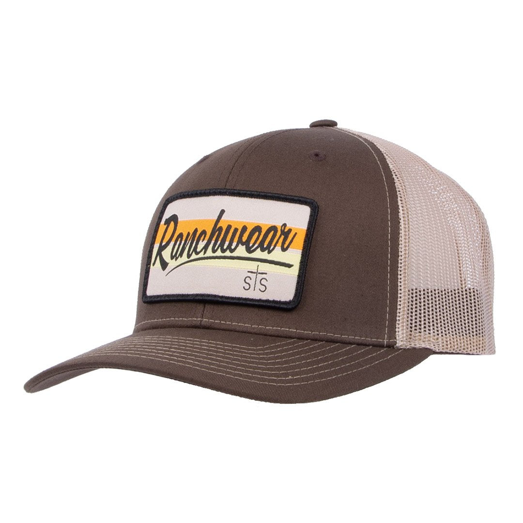 STS EMBROIDERED PATCH HAT - BROWN & KHAKI – Rockin R Western Store LLC